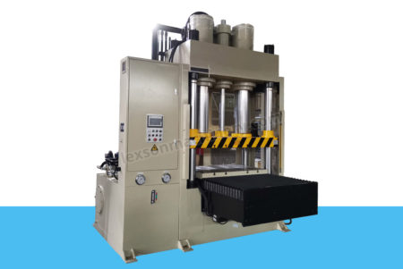 Custom-made Servo Controlled 4-Post 250 Ton Shuttle Table Hydraulic Press – Lexson